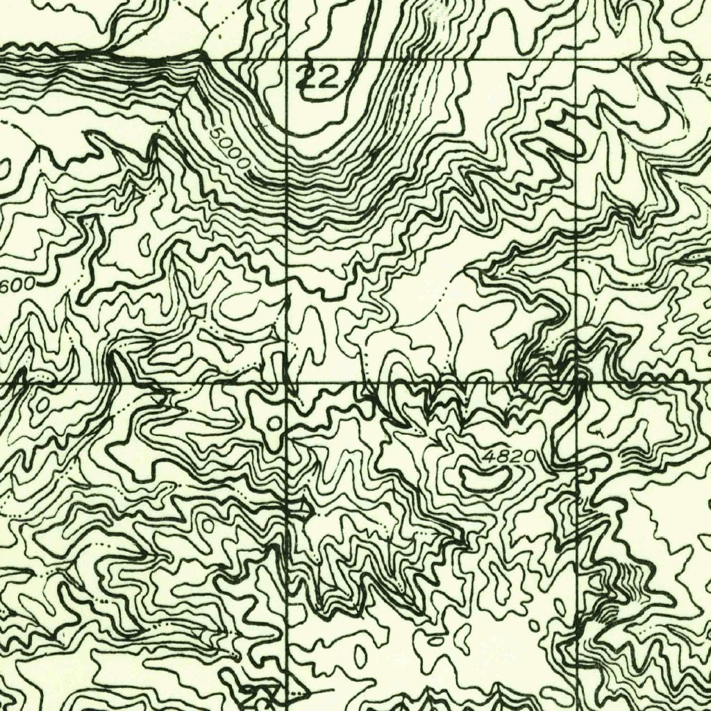 Monitor Butte, UT (1952, 24000-Scale) Map by United States Geological ...