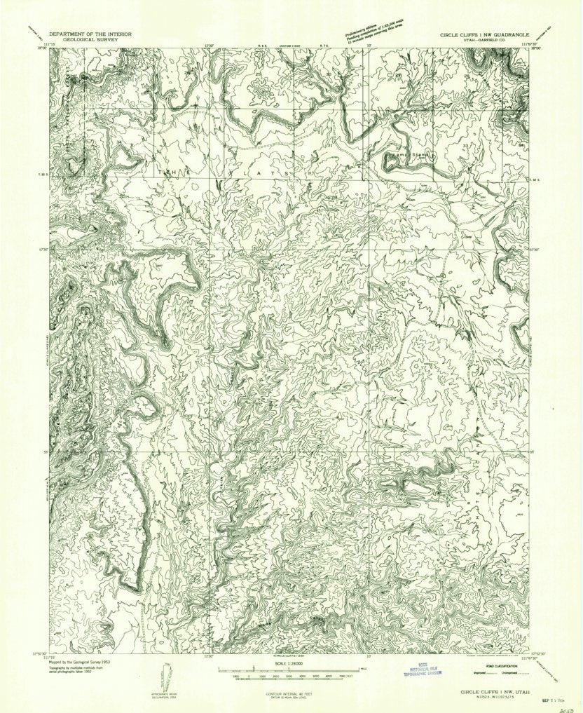 Lamp Stand, UT (1953, 24000-Scale) Map by United States Geological ...
