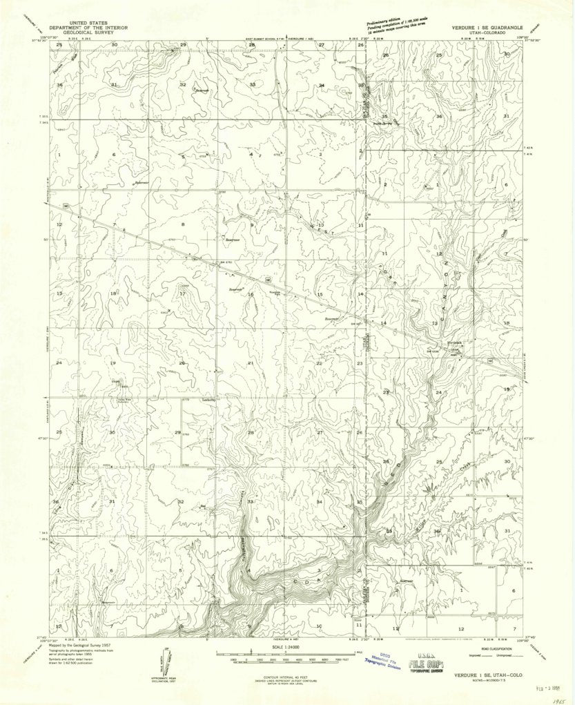 Northdale, CO-UT (1959, 24000-Scale) Map by United States Geological ...