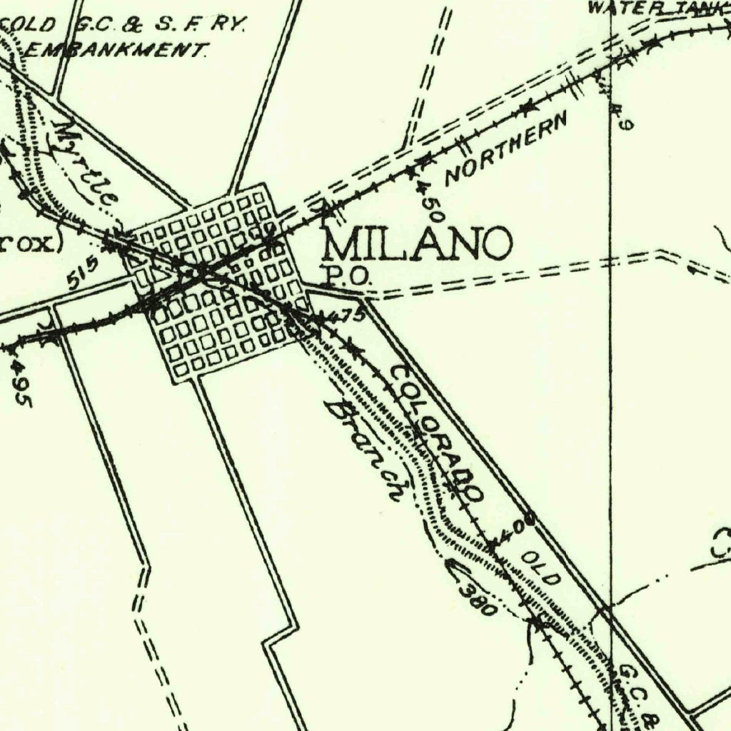 Milano, TX (1956, 62500-Scale) Map by United States Geological Survey ...