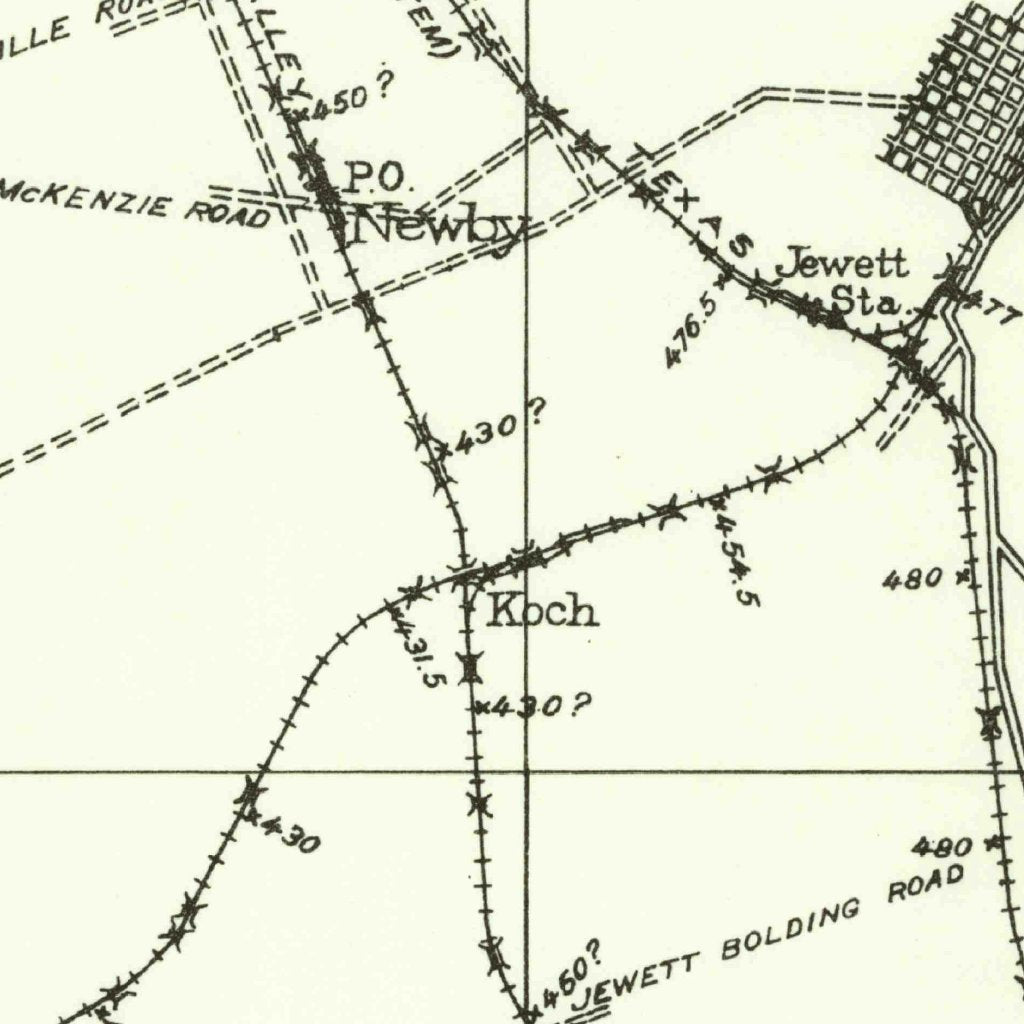 Jewett, TX (1956, 62500-Scale) Map by United States Geological Survey ...