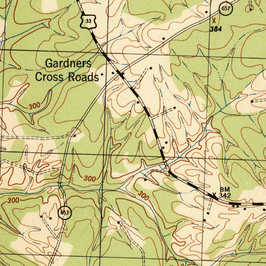 Buckner, VA (1943, 31680-Scale) Map by United States Geological Survey ...