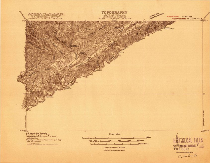 Carterton, VA (1915, 48000-Scale) Map by United States Geological ...