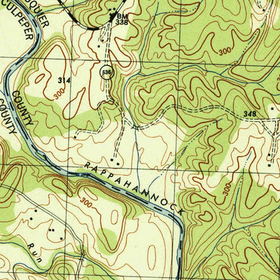 Germanna Bridge, VA (1944, 31680-Scale) Map by United States Geological ...