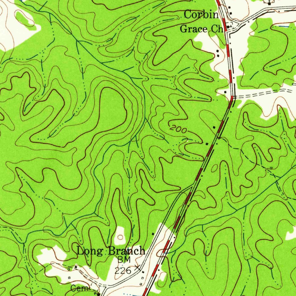 Guinea, VA (1949, 24000-Scale) Map by United States Geological Survey ...