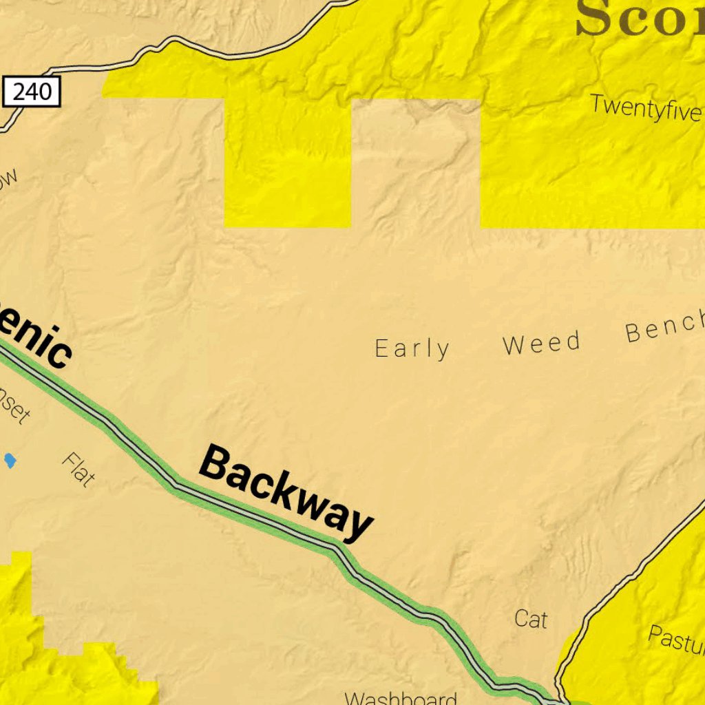 BLM Utah Hole-in-the-Rock Scenic Backway Map by Bureau of Land ...