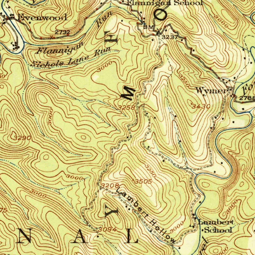 Horton, WV (1924, 62500-Scale) Map by United States Geological Survey ...
