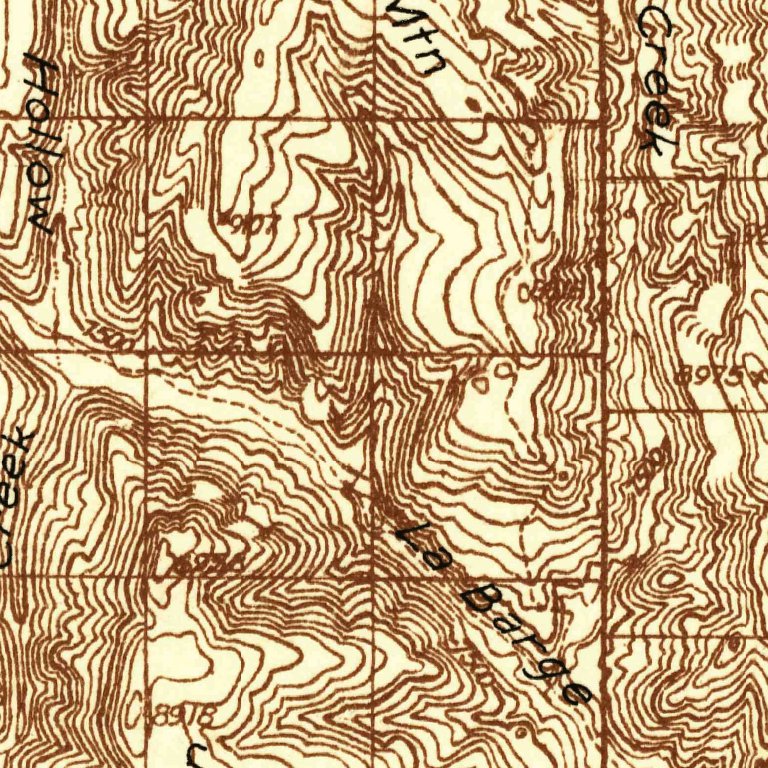 La Barge, WY (1936, 96000-Scale) Map by United States Geological Survey ...