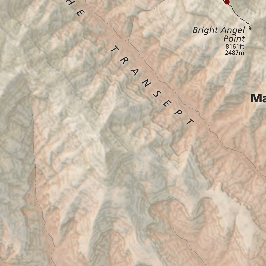 Grand Canyon Hiking Map by US National Park Service | Avenza Maps
