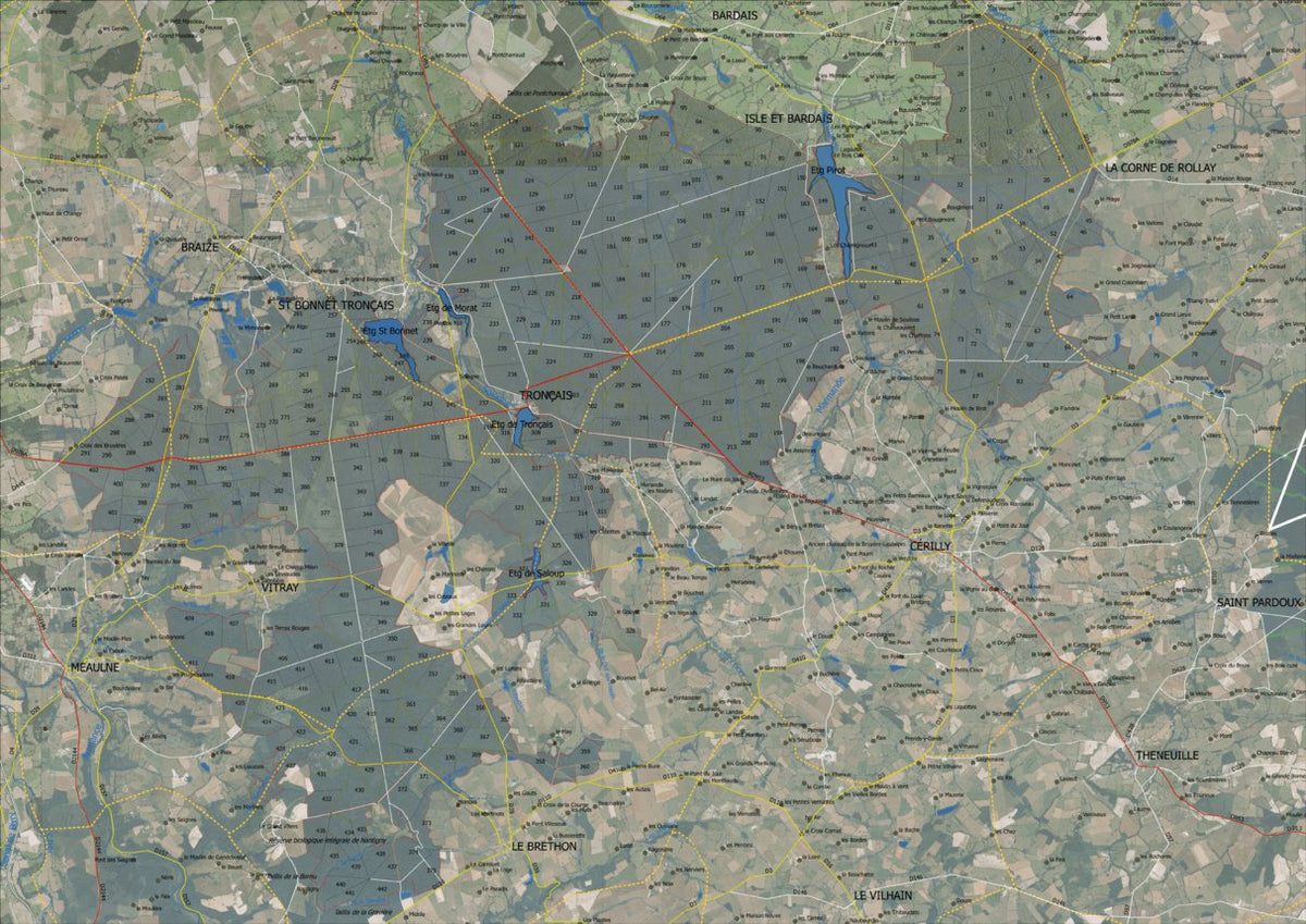 Forêt de Tronçais Map by voisine | Avenza Maps
