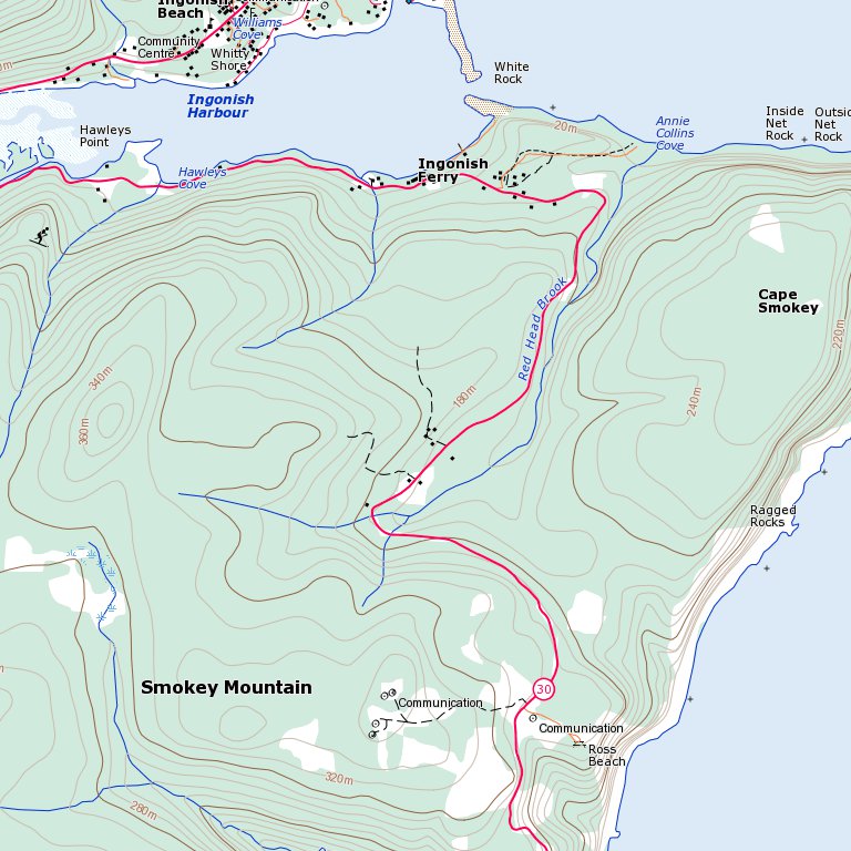 Ingonish, NS (011K09 Toporama) Map by Natural Resources Canada | Avenza ...