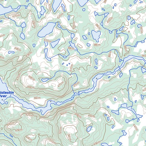 Mistastin Lake, NL (013M14 Toporama) Map by Natural Resources Canada ...