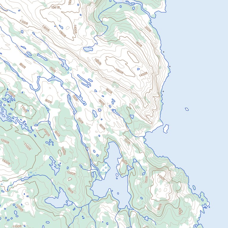 Cape Kiglapait, NL (014F03 Toporama) Map by Natural Resources Canada ...
