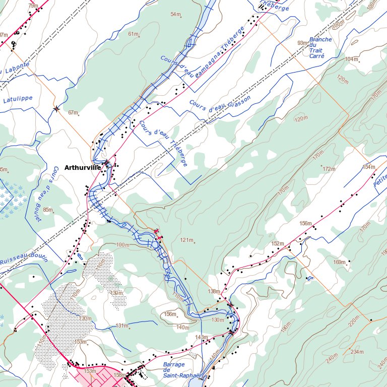 Saint-Raphaël, QC (021L15 Toporama) Map by Natural Resources Canada ...
