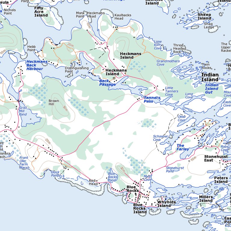 Lunenburg, NS (021A08 Toporama) Map by Natural Resources Canada ...