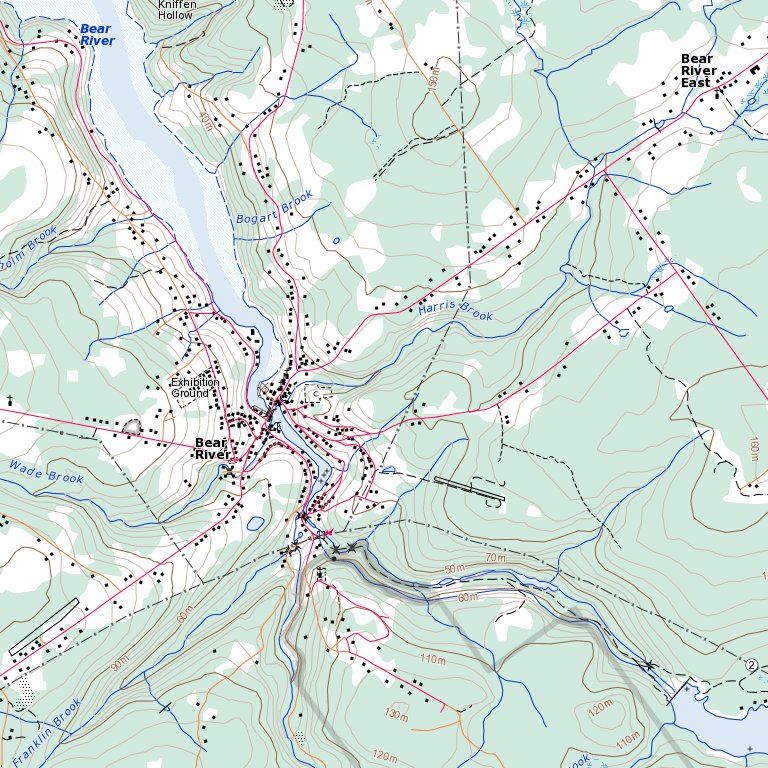 Digby, NS (021A12 Toporama) Map by Natural Resources Canada | Avenza Maps
