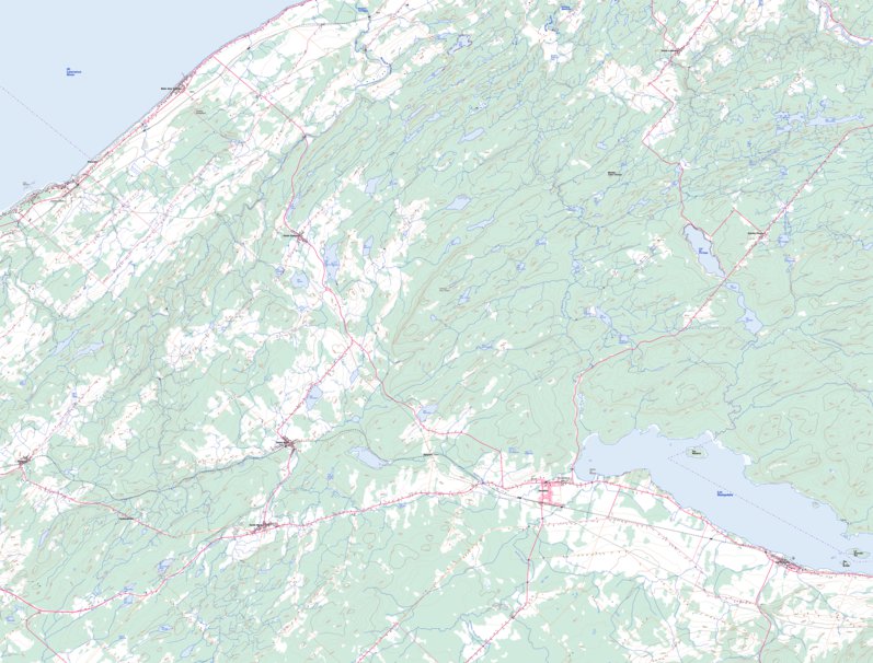 Sayabec, QC (022B12 Toporama) Map by Natural Resources Canada | Avenza Maps