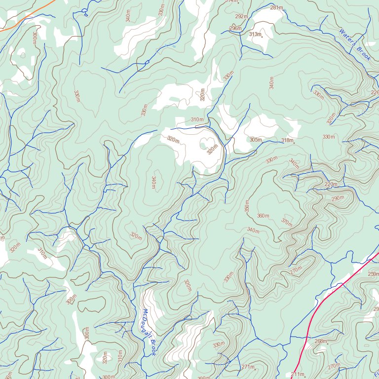 Sisson Branch Reservoir, NB (021O06 Toporama) Map by Natural Resources ...