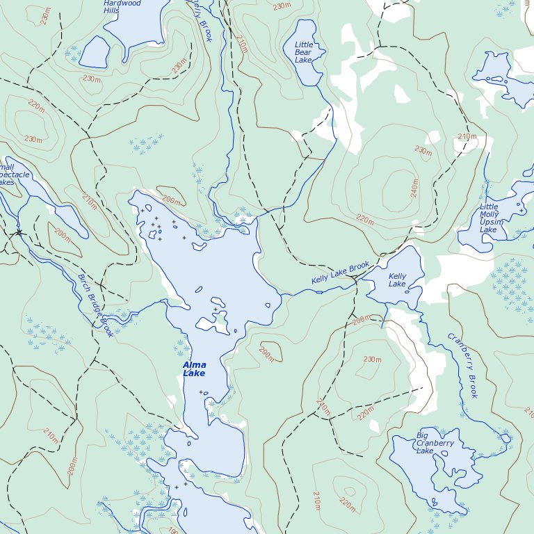 Milford, NS (021A11 Toporama) Map by Natural Resources Canada | Avenza Maps
