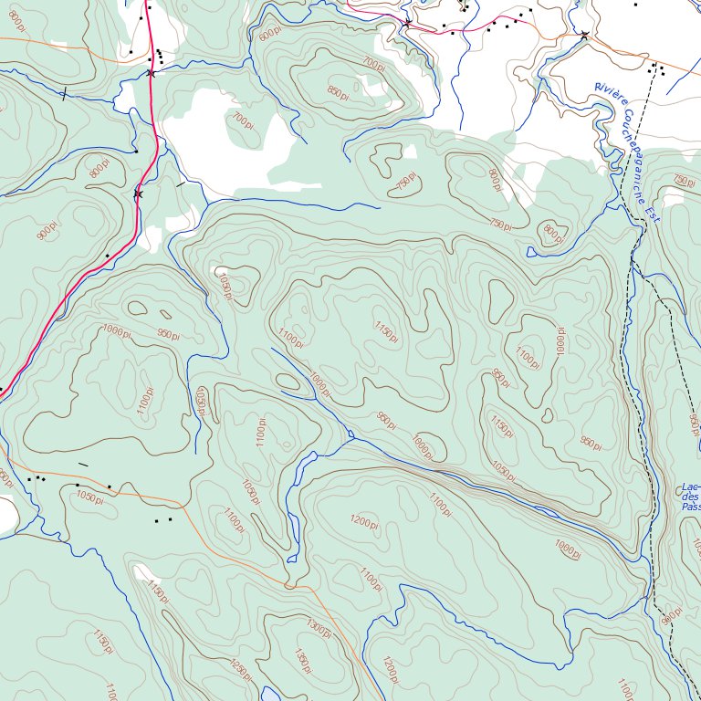 Hébertville, QC (022D05 Toporama) Map by Natural Resources Canada ...