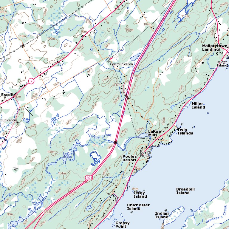 Mallorytown, ON (031B05 Toporama) Map by Natural Resources Canada ...