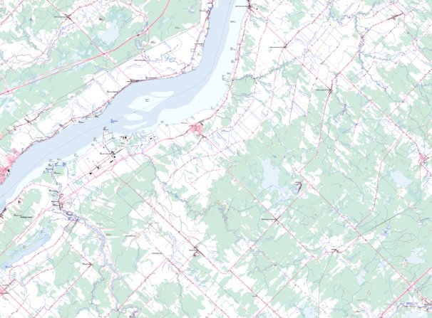 Bécancour (031I08 Toporama) Map by Natural Resources Canada | Avenza Maps