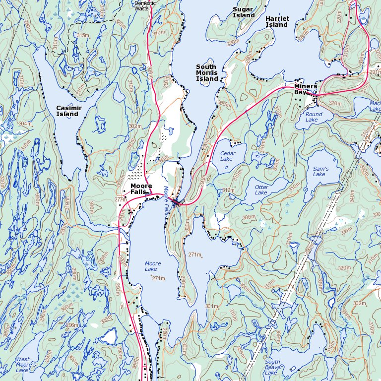 Minden (031D15 Toporama) Map by Natural Resources Canada | Avenza Maps