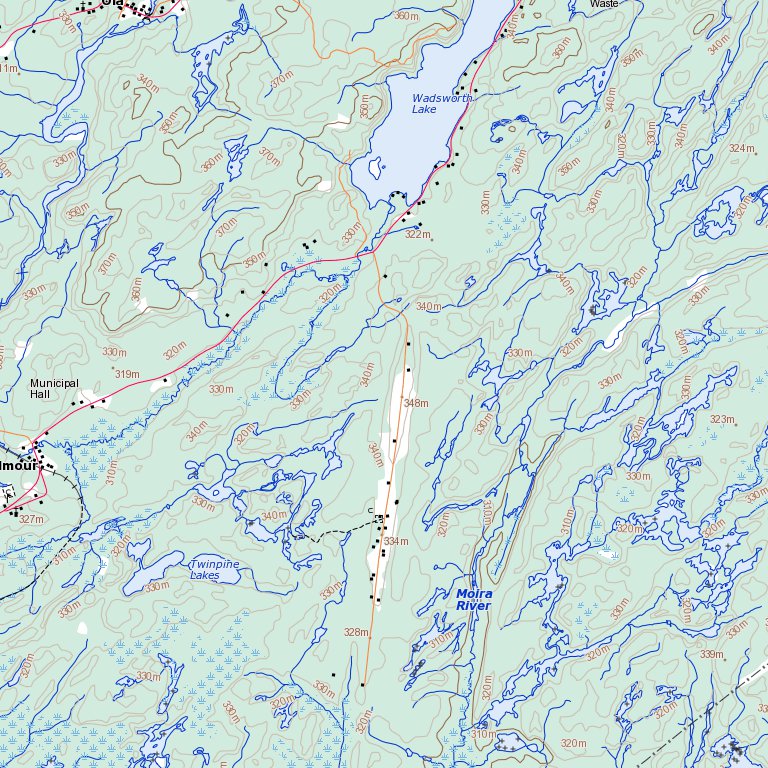 Coe Hill, ON (031C13 Toporama) Map by Natural Resources Canada | Avenza ...