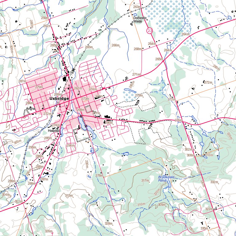 Newmarket, ON (031D03 Toporama) Map by Natural Resources Canada ...