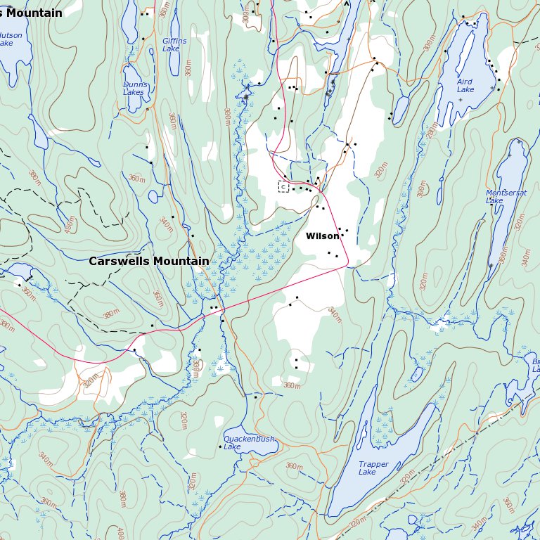 Denbigh (031F03 Toporama) Map by Natural Resources Canada | Avenza Maps