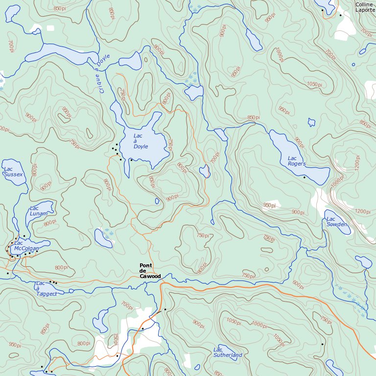 Kazabazua, QC (031F16 Toporama) Map by Natural Resources Canada ...