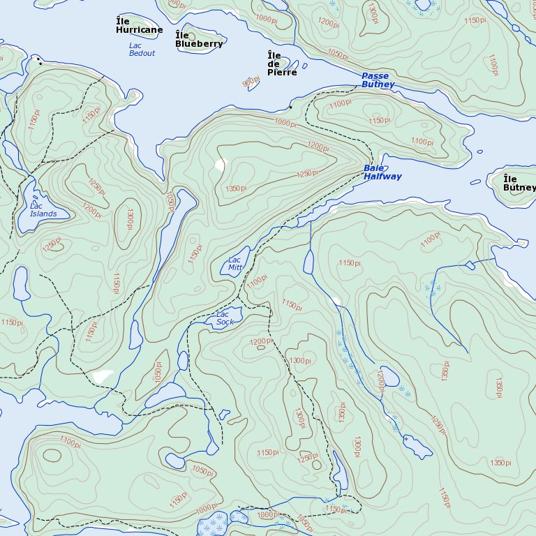 Lac Grindstone, QC (031L15 Toporama) Map by Natural Resources Canada ...