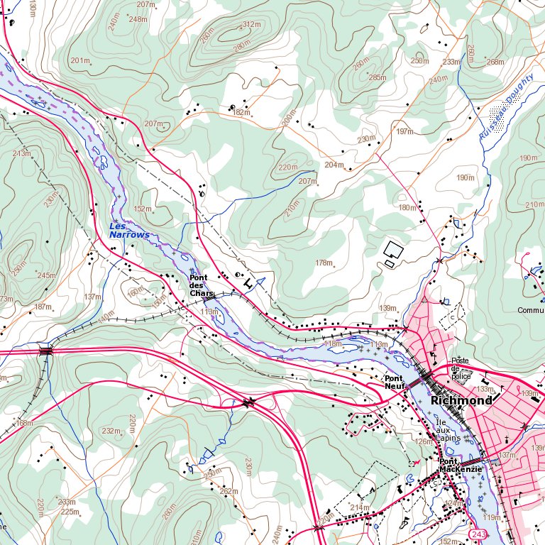 Richmond (031H09 Toporama) Map by Natural Resources Canada | Avenza Maps