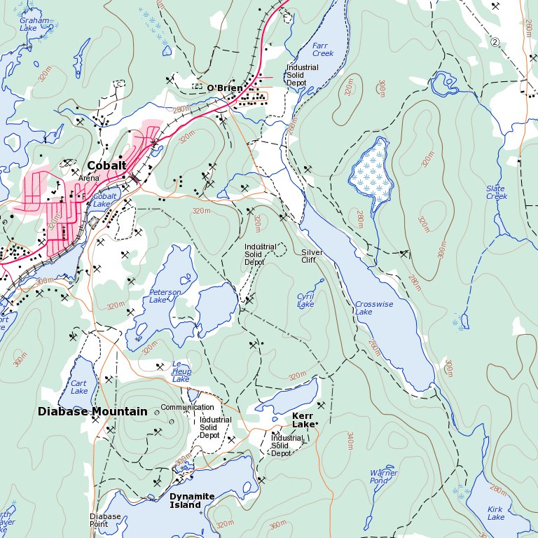 Cobalt, ON (031M05 Toporama) Map by Natural Resources Canada | Avenza Maps