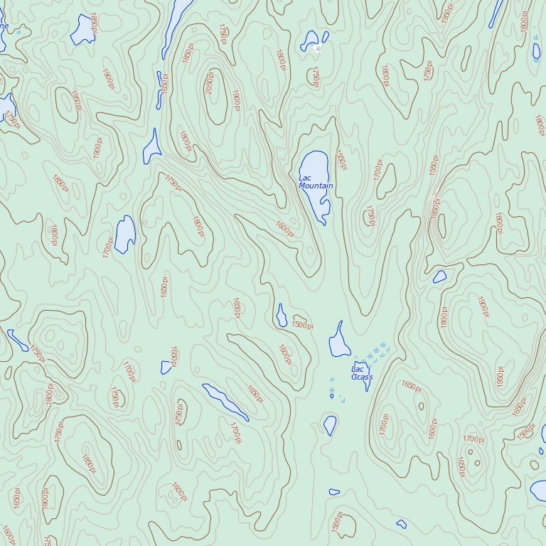 Lac Manouane, QC (031O09 Toporama) Map by Natural Resources Canada ...