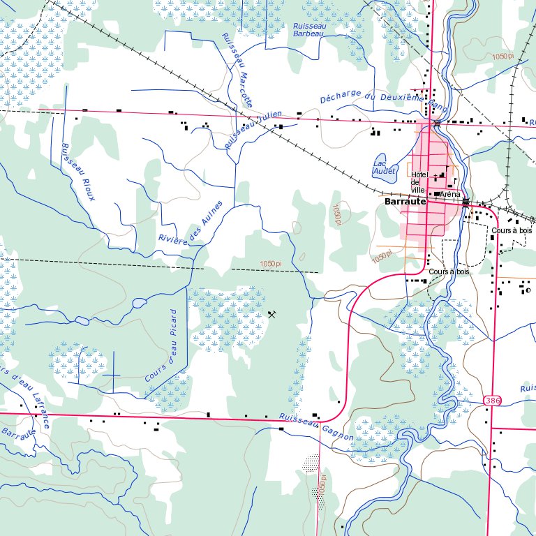Barraute (032C05 Toporama) Map by Natural Resources Canada | Avenza Maps