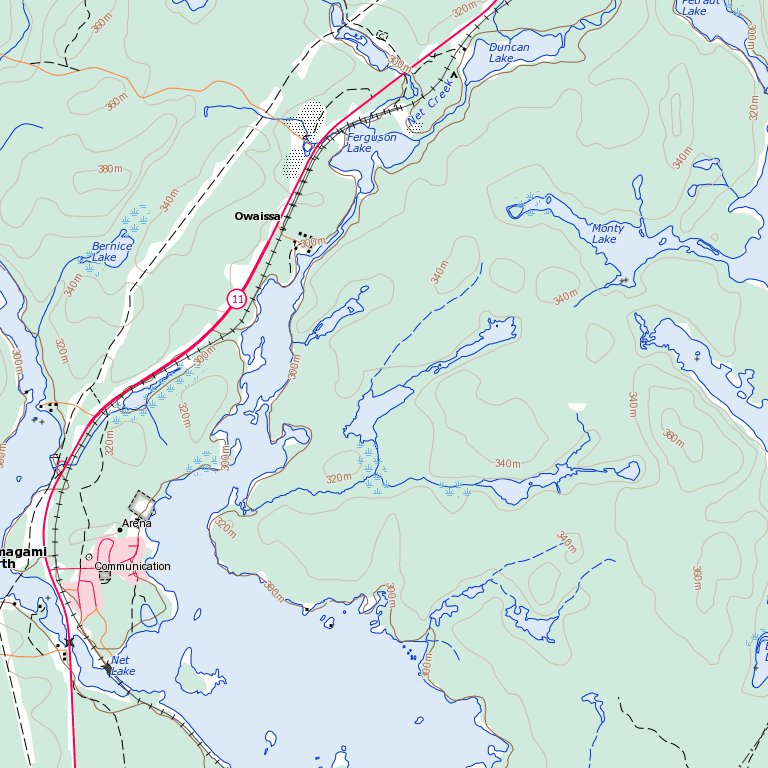 Temagami (031M04 Toporama) Map by Natural Resources Canada | Avenza Maps