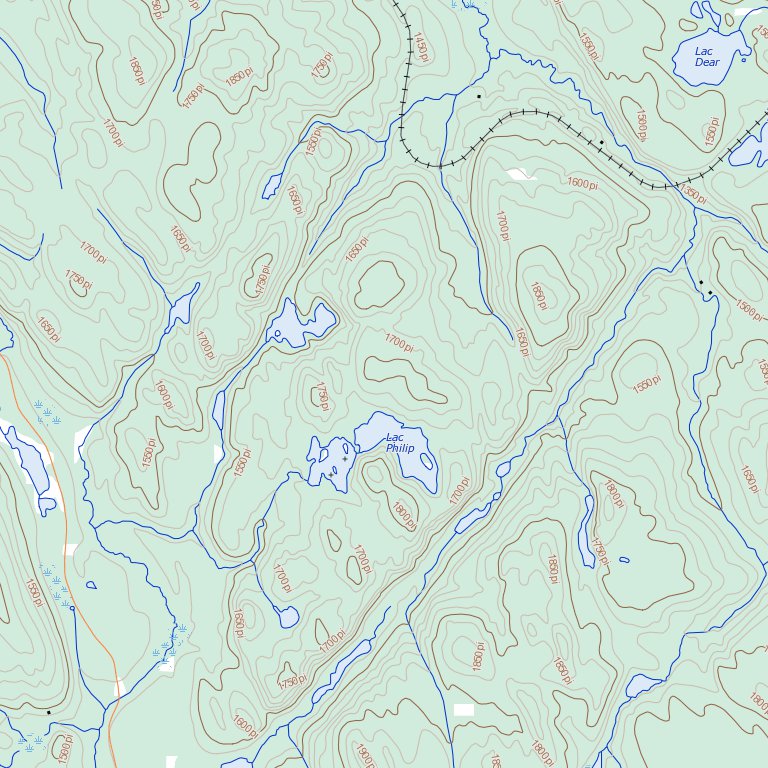 Casey, QC (031O16 Toporama) Map by Natural Resources Canada | Avenza Maps