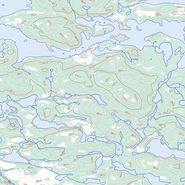 Lac Rellot, QC (033P05 Toporama) Map by Natural Resources Canada ...