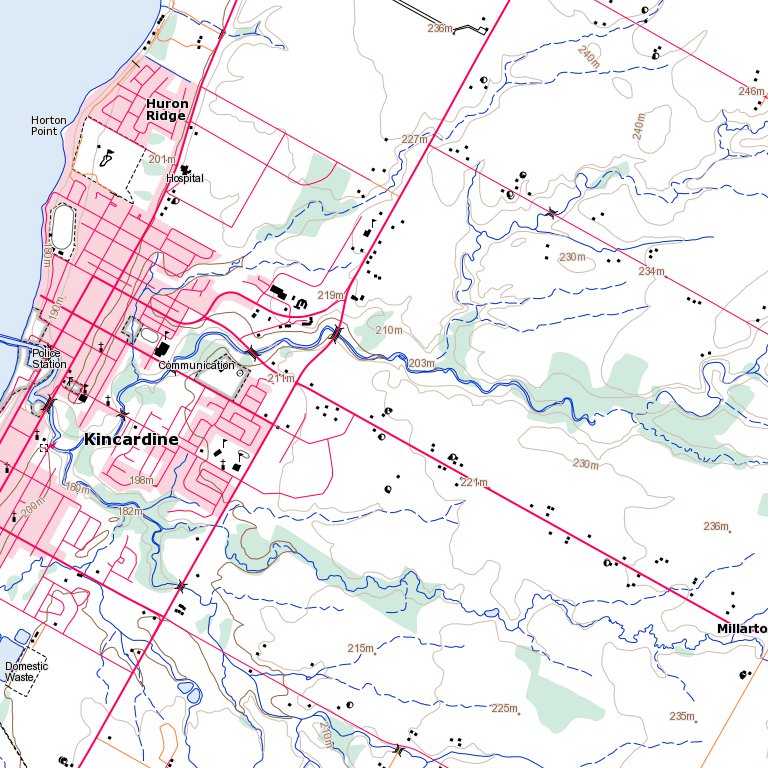 Kincardine, ON (041A04 Toporama) Map by Natural Resources Canada ...