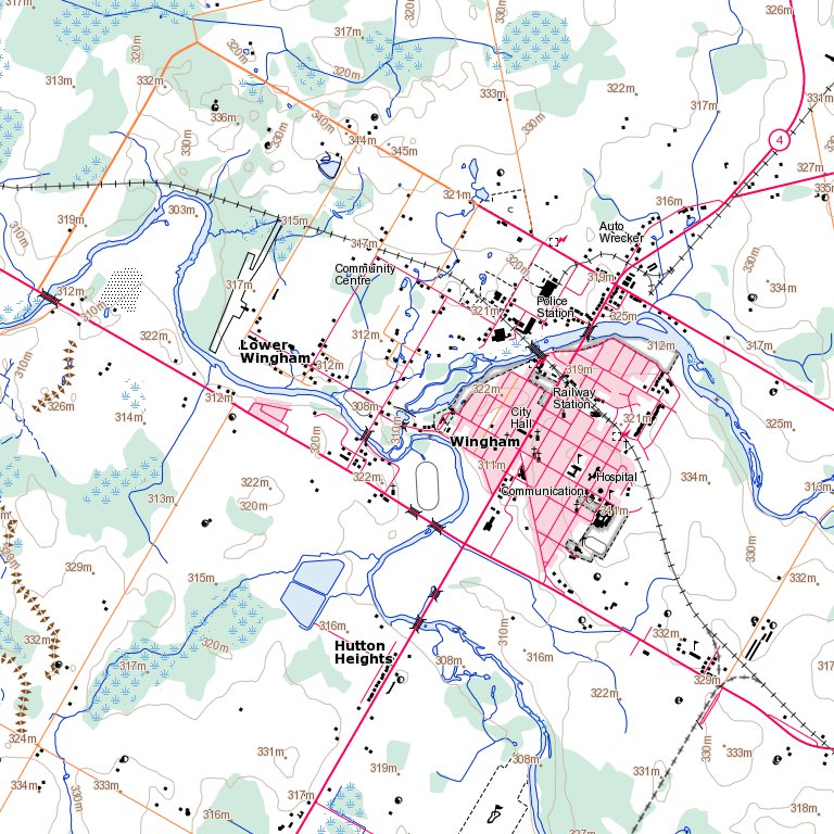 Wingham, ON (040P14 Toporama) Map by Natural Resources Canada | Avenza Maps