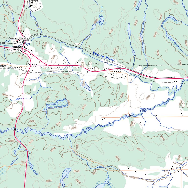Verner, ON (041I08 Toporama) Map by Natural Resources Canada | Avenza Maps