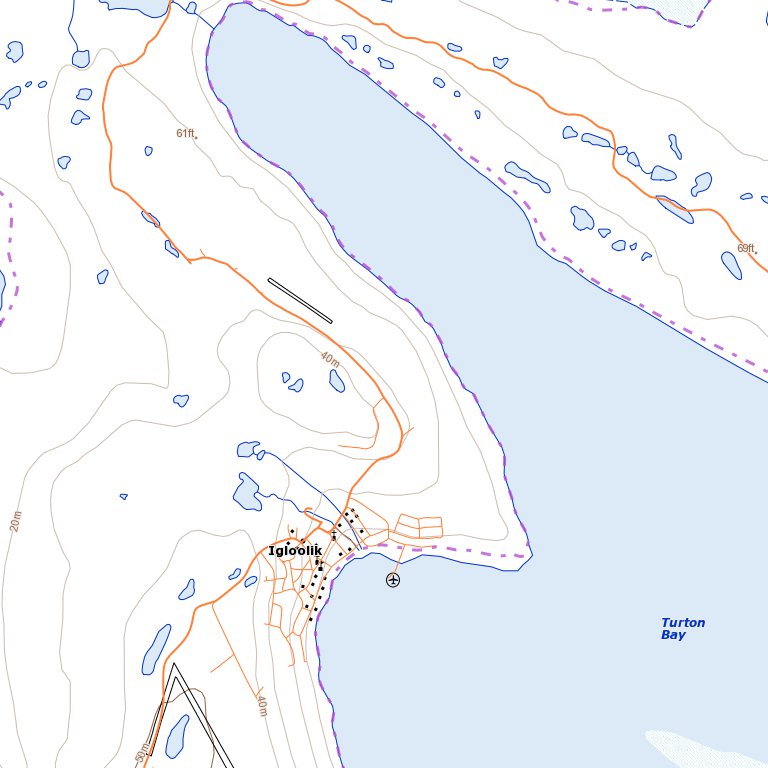 Igloolik Island, NU (047D07 Toporama) Map by Natural Resources Canada ...