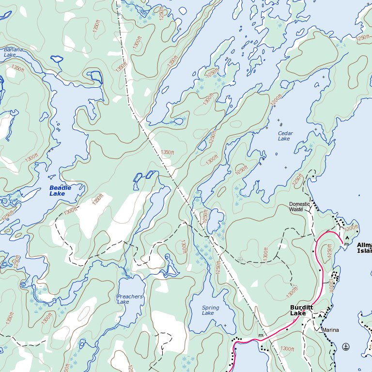 Northwest Bay, ON (052C13 Toporama) Map by Natural Resources Canada ...