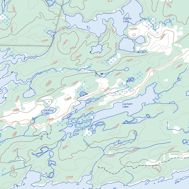 Seine Bay (052C10 Toporama) Map by Natural Resources Canada | Avenza Maps