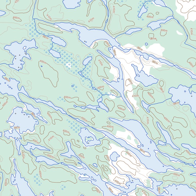 Wabakimi Lake, ON (052I12 Toporama) Map by Natural Resources Canada ...