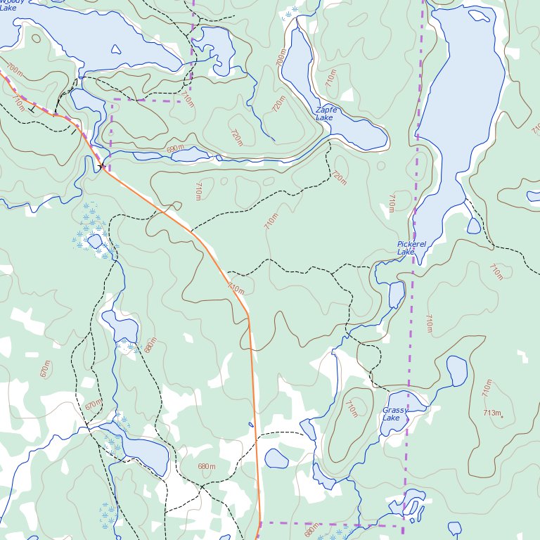 Townsend Lake, MB (063C05 Toporama) Map by Natural Resources Canada ...