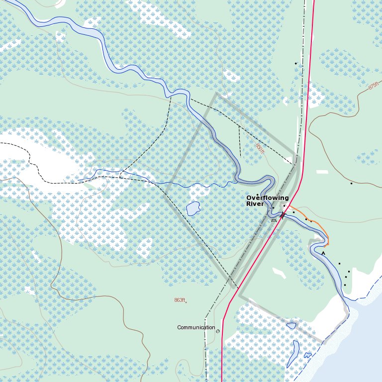 Overflowing River, MB (063F03 Toporama) Map by Natural Resources Canada ...