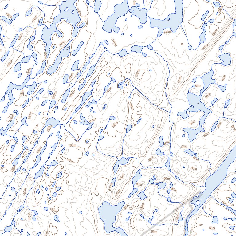 Garry Falls (057C14 Toporama) Map by Natural Resources Canada | Avenza Maps
