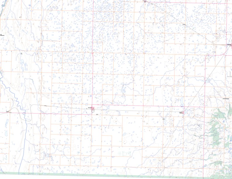 Waskada, MB (062F02 Toporama) Map by Natural Resources Canada | Avenza Maps